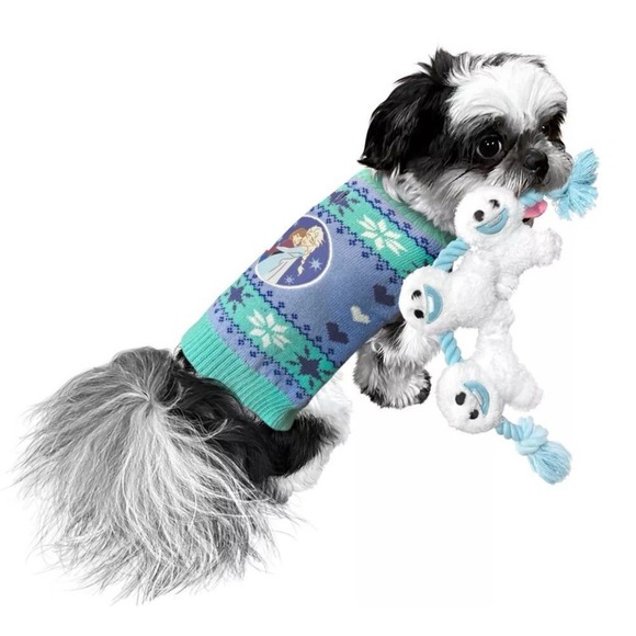 Disney | Dog | Disney Frozen Snowies Small Rope Dog Toy Squeaky Thrash ...